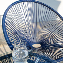 Outlet - Hebe String Bistro Set - Navy Blue – Laura James