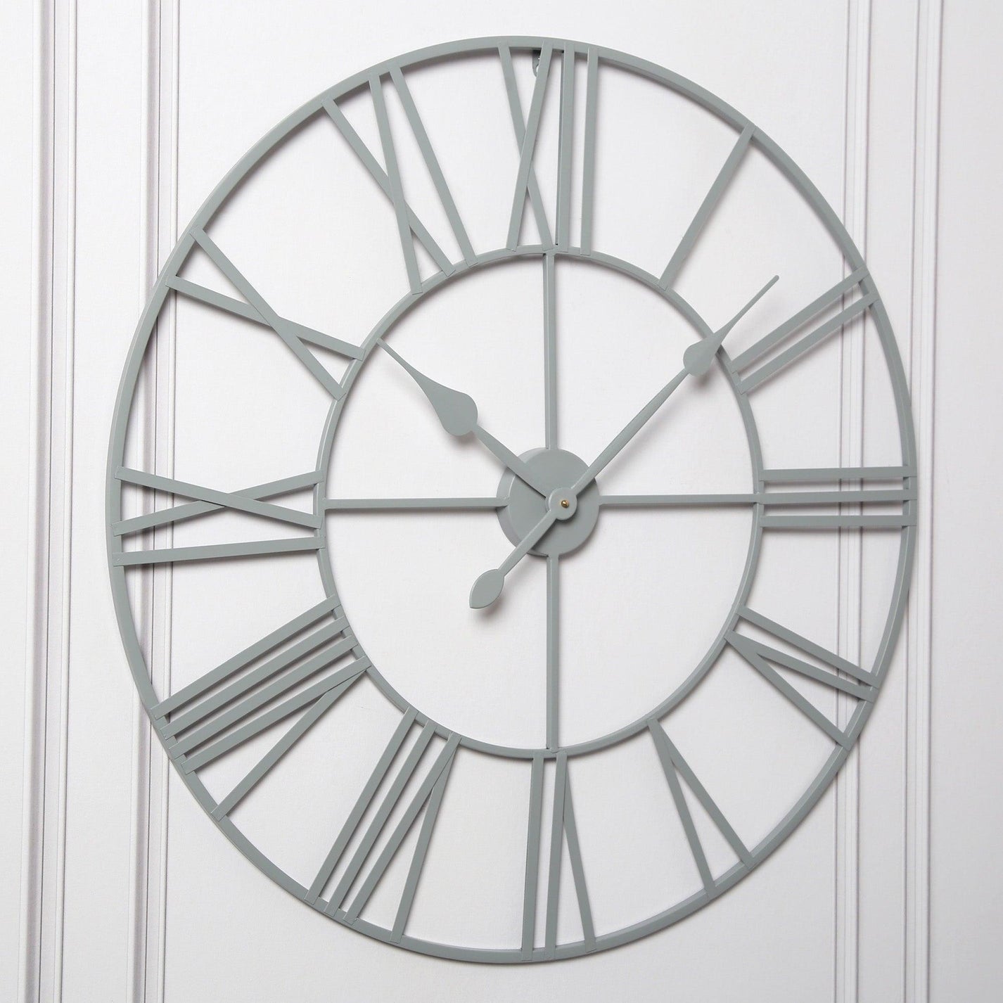 Riseley Skeleton Wall Clock - Grey – Laura James