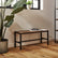 Sheffield 3 Seater Industrial Dining Bench - Black Legs – Laura James