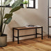 Sheffield 3 Seater Industrial Dining Bench - Black Legs – Laura James