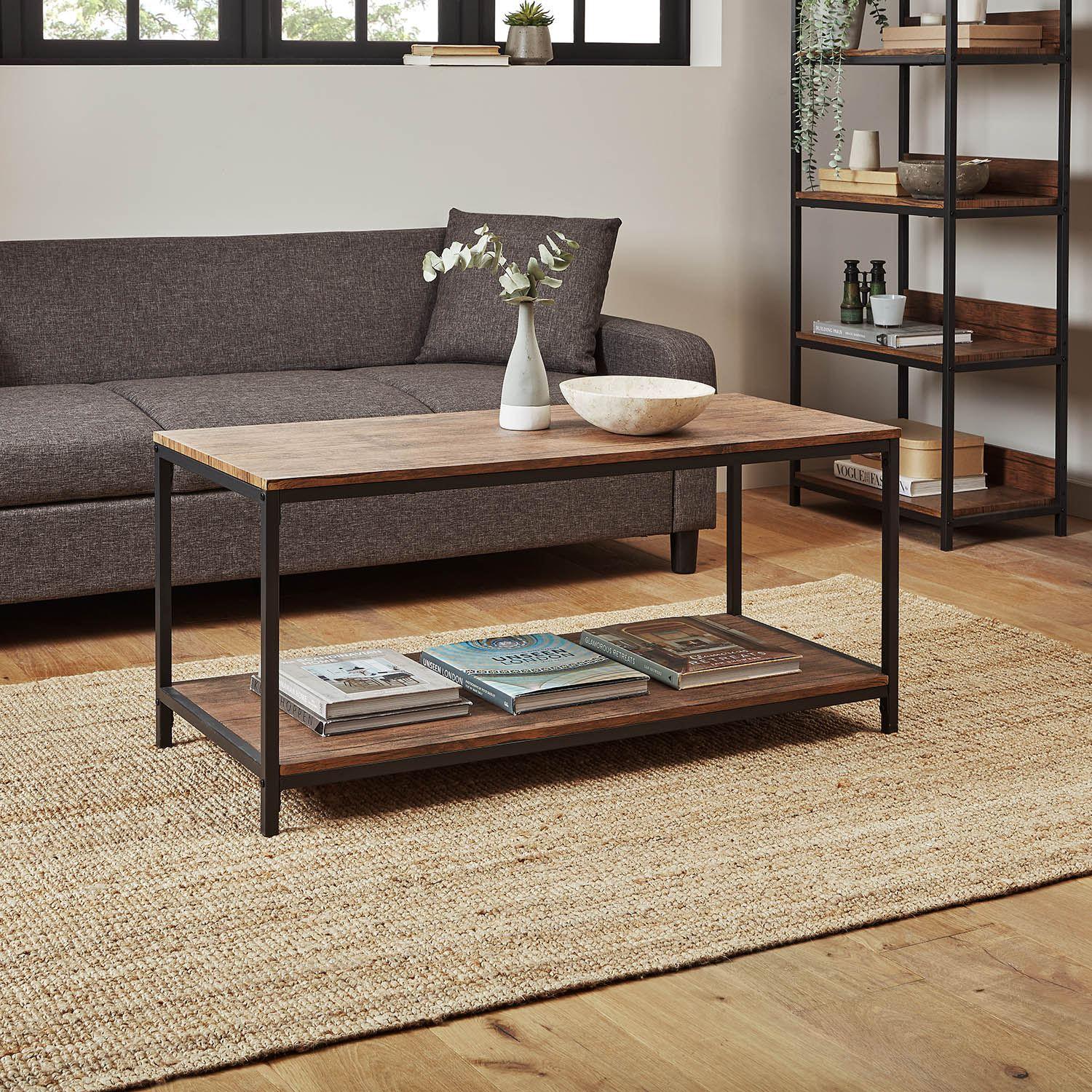 Industrial Steel Coffee Table Vintage Industrial Coffee Table Trolley