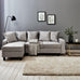 Tracy Corner Sofa - Grey Velvet – Laura James
