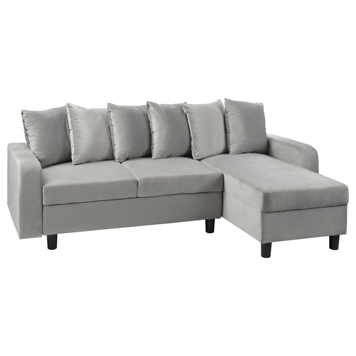 Tracy Corner Sofa - Grey Velvet – Laura James