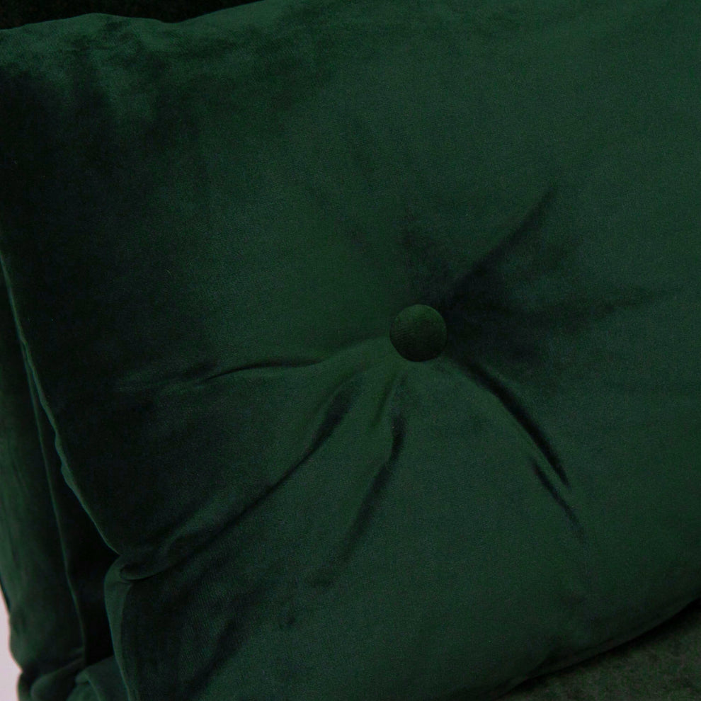 Una Green Velvet Double Sofa Bed - Laura James