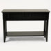 Willow Black Wood Fluted Console Table - Laura James