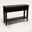 Willow Black Wood Fluted Console Table - Laura James