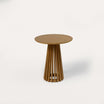 Willow Slatted Wood Side Table - Natural - Laura James